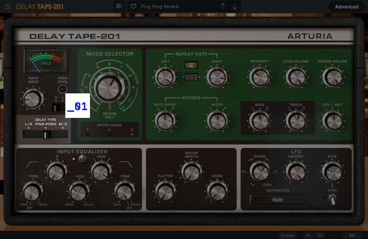 Arturia - Delay TAPE-201